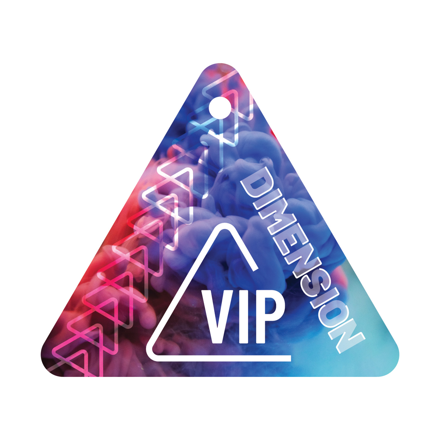 Custom Triangle Shaped Event Badge | pc/nametag