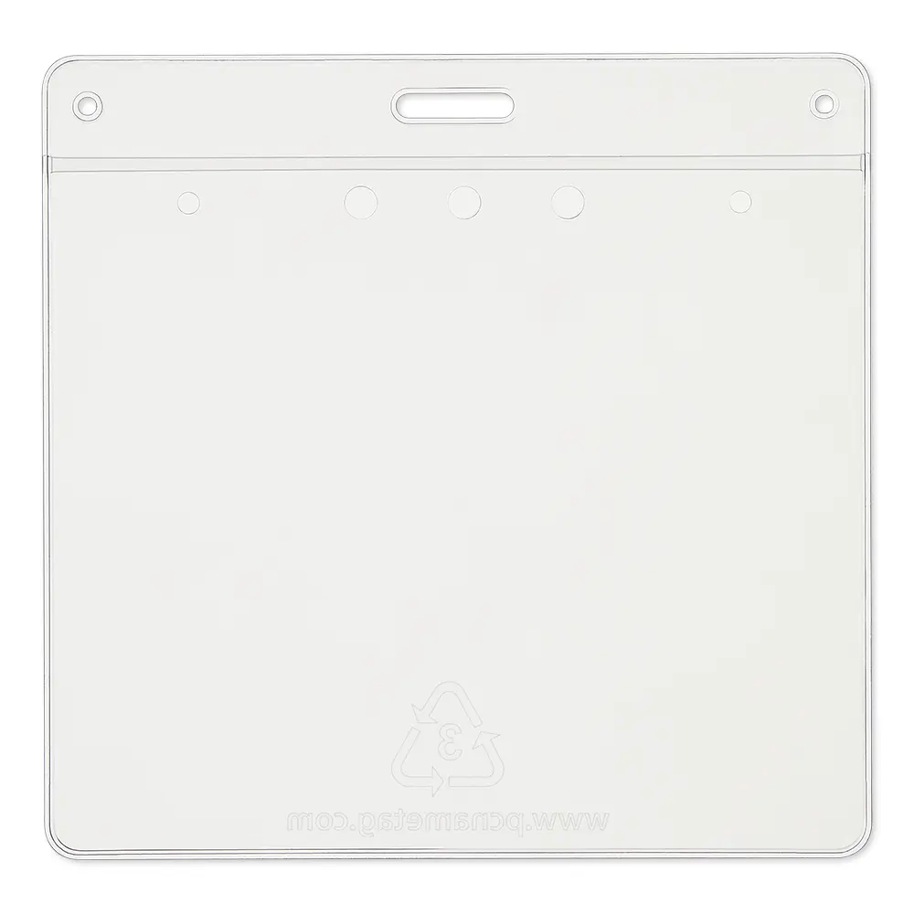 Extra Wide Premium Slotted Vinyl Badge Holder | pc/nametag