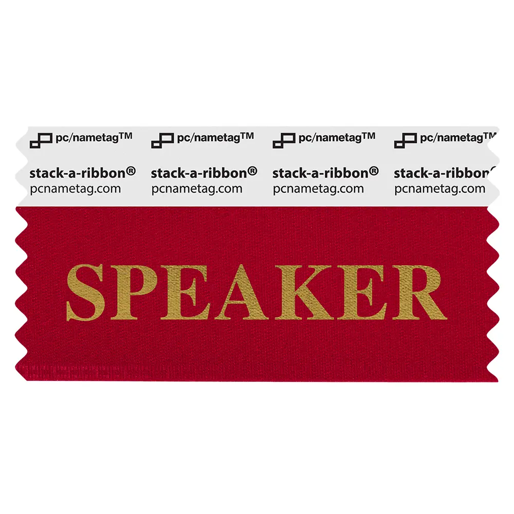 Speaker | 3" Badge Ribbons | pc/nametag