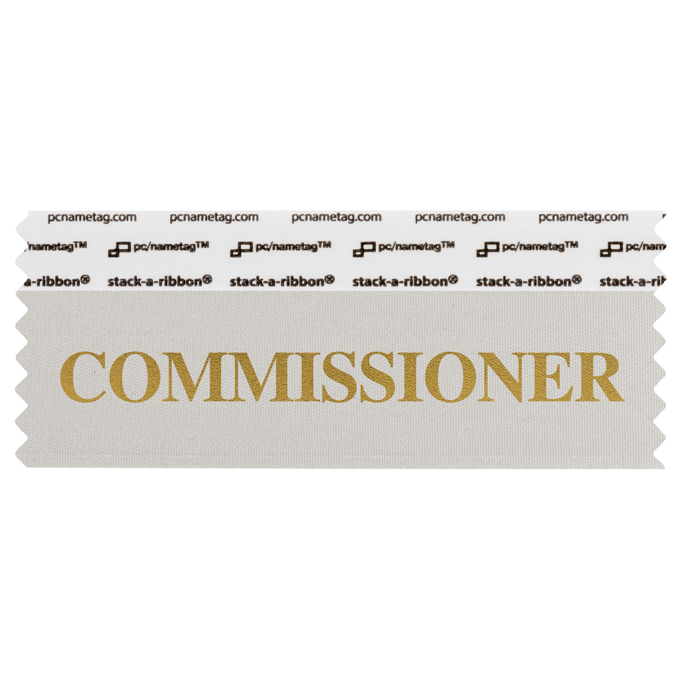 Commissioner | Badge Ribbons | pc/nametag